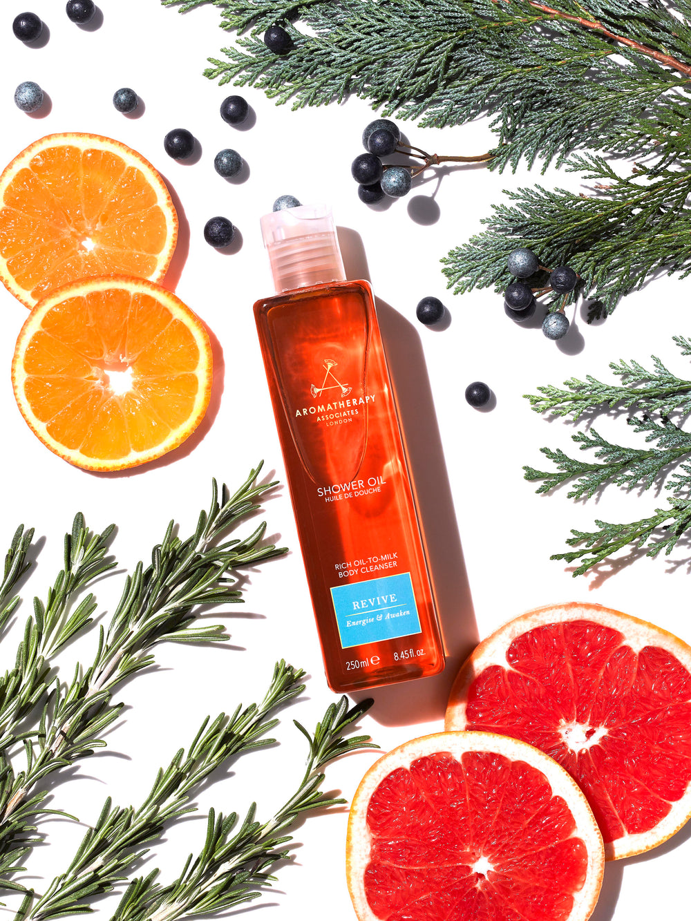 Revive Shower Oil 250ml for Wellness | Aromatherapy Associates